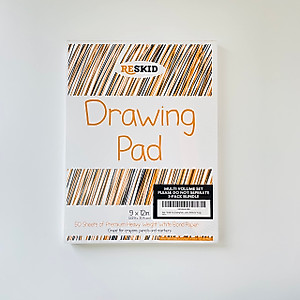 Reskid Kids Drawing Pads - 3 Pack of 9x12 Inch with 50 Sheets Each - Removable Pages for Easy Display and Preservation, Perfect for Young Artists