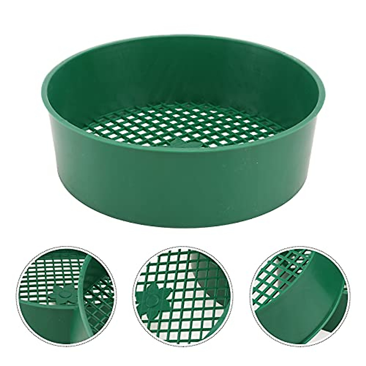 Yardwe Green Toys 10pcs Outdoor Bonsai Screen Spreaders Seeding Classifier Pan Rock Planter Separator Green Stackable Mesh for Cultivation Panning Riddles Earth Tool Riddle Planting Kids Toys