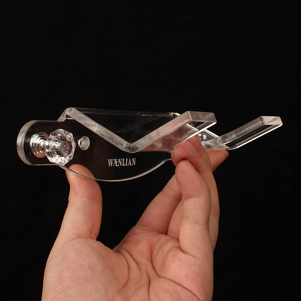 WANLIAN Guitar wall mount acrylic,acrylic wall mount guitar hanger,for Ukulele Guitar Wall Display and Storage (transparent)