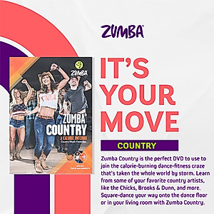 Zumba Country Dance-Fitness Workout DVD, Experienced and Beginner Dance Workout