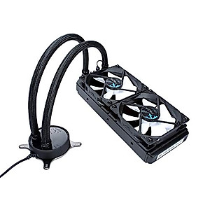 Fractal Design Celsius S24-240 mm Radiator - Silent Liquid CPU Cooler - PWM - Intelligent Controls - 2X Fractal Design Dynamic X2 PWM GP-12 120Mm Silent Fans Included - 1/4" Fitting - Black