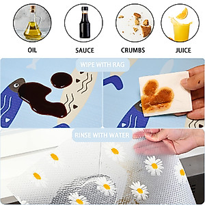9 Pcs Refrigerator Liners Mats, Washable Refrigerator Shelf Liners Non-Slip Fridge Liner Refrigerator Mats, Can Be Cut Oilproof Drawer Shelf Cabinet Liner for Kitchen Gadgets 17.7"x11.8" (Orange)