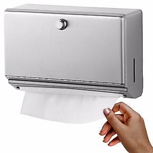 Bobrick B-2621 10.75 in. x 4 in. x 7.13 in. Surface-Mounted Paper Towel Dispenser - Stainless Steel