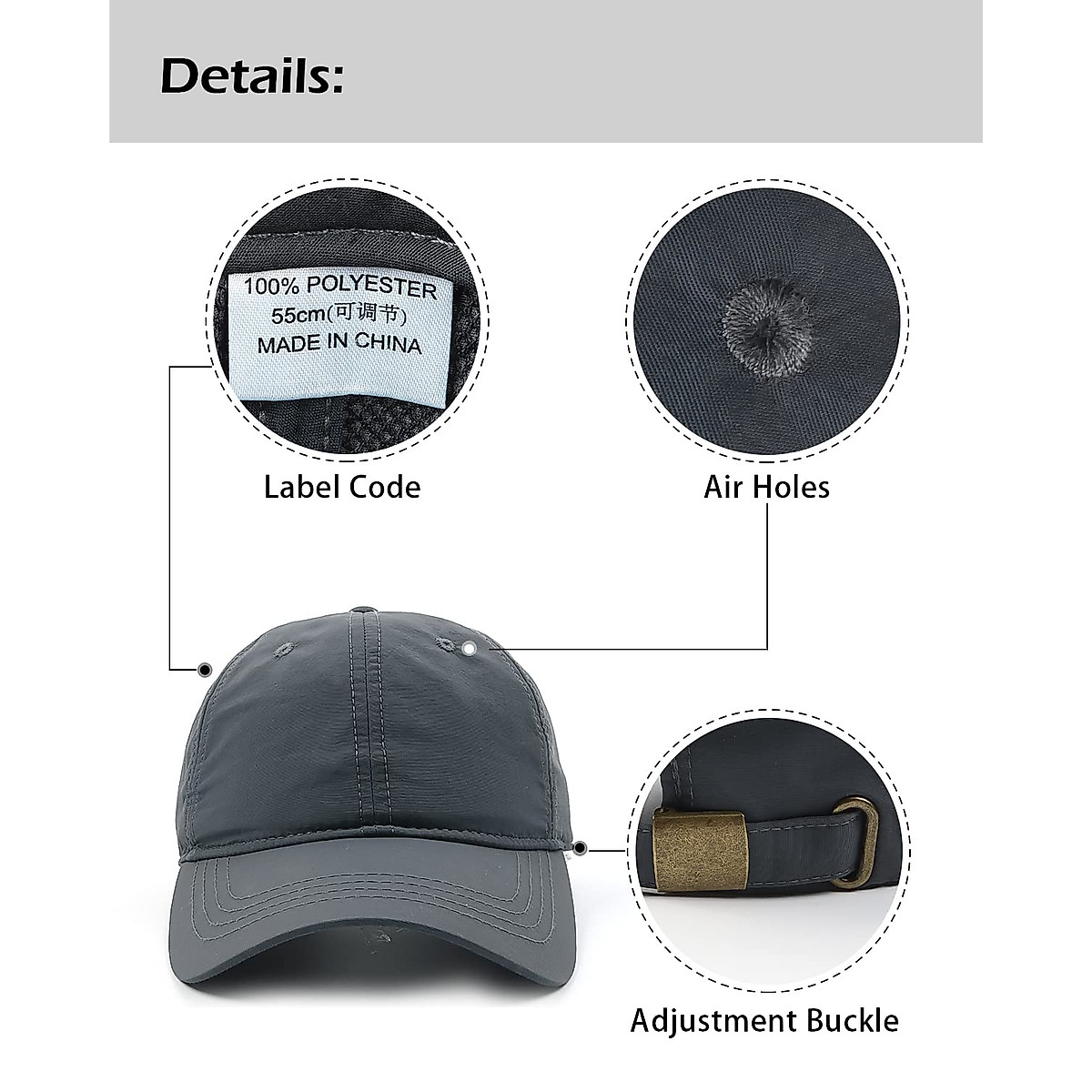 Zylioo Little Heads Solid Color Cap,Small Size UV Summer Cap,Unisex Sun Cap for Bald Heads