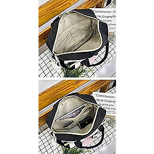 Womens Backpack with Cute Accessories 2 IN 1 Travel Backpack Shoulder Bag Handbag Laptap Bag (blue)