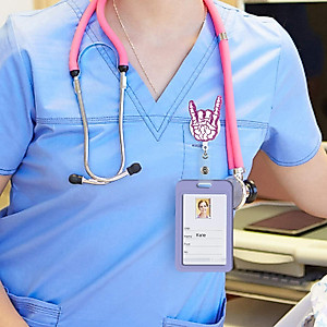 Halloween Badge Reel Retractable with ID Clip Acrylic Skull Hand Badge Holder Holiday Gift, for Nurse Student Teacher Office Name Tag Badge Clip