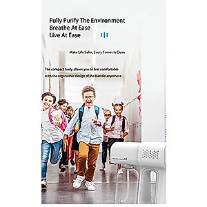 Handheld Steam Fogger Sprayer Gun Spray Machine Nano Electric Sanitizing Atomizer, Light Portable Cordless Intelligent Rechargeable Sterilizek For Home,Office,School,Garden, Indoor And Outdoor (White)