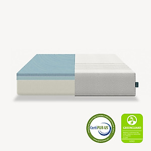Leesa Twin Size Youth Foam Mattress, Medium Firm Firmness, Soothing Foam and Responsive Memory Foam, 10", CertiPUR-US Certified, 100-Night Trial