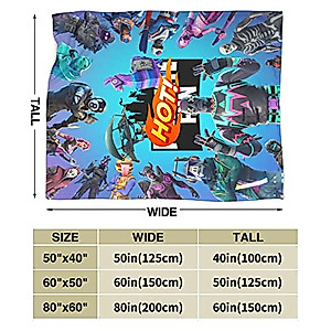 Game Blanket 3D Printing Super Soft Flannel Blanket Anime Warm Throw Blanket Fashion Sofa Bedding 1-50"x40"