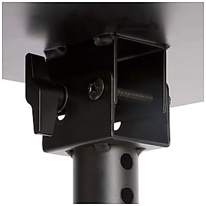 On-Stage SMS4500-P Clamp-On Studio Monitor Speaker Stands: Height-adjustable (9"-12.5"), locking pin for security, steel construction, nonslip rubber feet. Table/desk use, black finish. Pair.