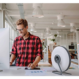 IQAir Atem Desk Accessory Kit Compatible with Atem Car Air Purifier (Includes PureJet diffuser, stand, and wall outlet adapter)