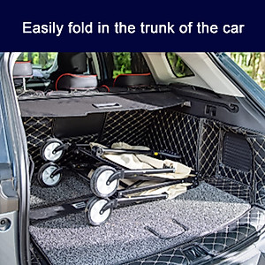 Collapsible Wagon Cart Black and White Polka Dot Foldable Utility Wagon Large Capacity Garden Cart with Push Bar for Beach Camp Outdoor Shopping