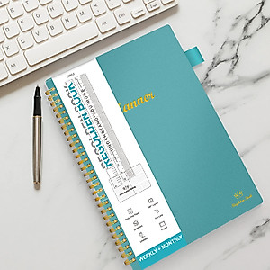 Weekly & Monthly Planner Undated Academic Planner Yearly Planner with Schedule 12 Month Life Journal Organizers Notebook Twin-Wire Binding Flexible Cover Pocket Pen Loop 53 Weeks (7" x 10")