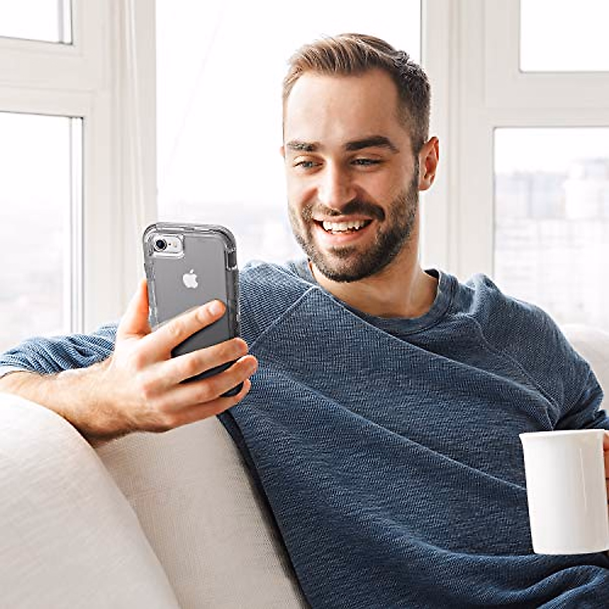 ORIbox Case Compatible with iPhone 7 Plus Case, Compatible with iPhone 8 Plus Case, Heavy Duty Shockproof Anti-Fall clear case