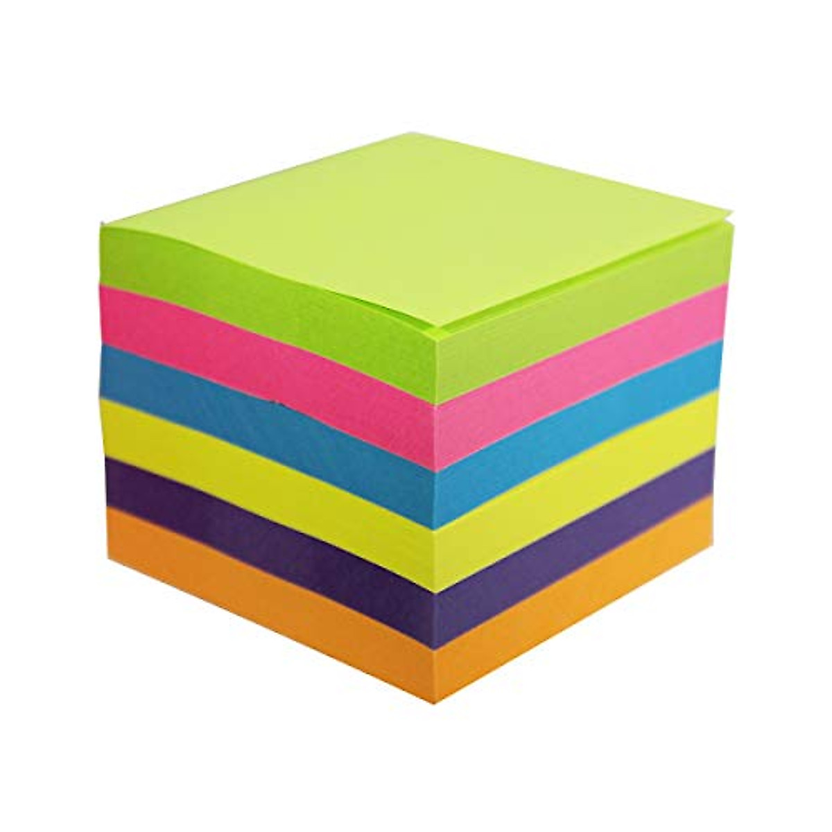 MQLH-TECH Pop Up Sticky Notes 3x3 Refills Easy Post Notes Self Stick Notes Bright Rainbow Colors Super Adhesive Pop-up Notes 6 Pads 100 Sheets/Pad Individual Package 600 Sheet Total