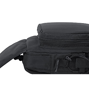 Seibertron Waterproof Molle Tactical 15.6"(inch) Laptop Sling Bag Backpack Black