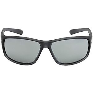 Nike EV1134-010 Adrenaline Sunglasses Matte Anthracite/Silver Frame Color, Grey with Silver Mirror Lens Tint