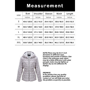 Bellivera Women's Faux Fur Shearling Shaggy Coat Fashion Sherpa-Lined Hood Jacket 1801 Gray L