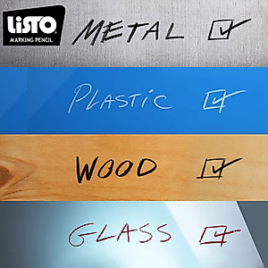 Listo 1620 and 162 Marking Pencils Kit, Color: Green, 12 Pencils, 72 Refill Leads - Grease Pencils/China Marking Pencils/Wax Pencils. 1 x Orange Pencil Included. (12-Pencils, 72-Refills, Green)