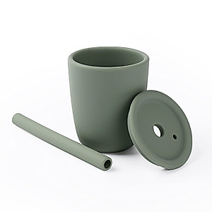 Socub Toddler Cup, Silicone Training Cup, Sprill proof Sippy Cup for Baby, BPA-Free, Unbreakable, 4oz, 6+ months, Power Rose