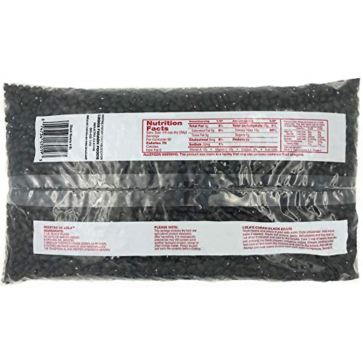 FARAON Black Beans, 4 Pound