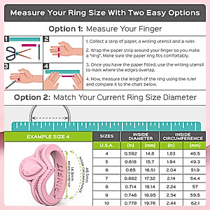 Rinfit Silicone Rings for Women - Silicone Ring Women - Womens Rubber Wedding Rings - Pear Silicone Wedding Bands Women - Patented Design - Rose Gold Ring - Size 6