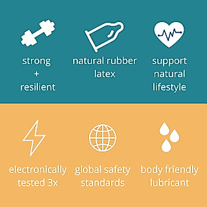 GLYDE Vanilla Flavored Ultra Thin Condoms - 4 Count - Organic Flavor Extract, Ultra-Thin, Vegan, Non-Toxic, Medium Size Natural Rubber Latex, 53mm Standard Fit