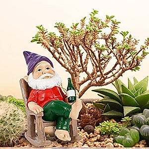 BLUELF Christmas Garden Decor Gnomes Decorations for Yard Outdoor Garden Statues