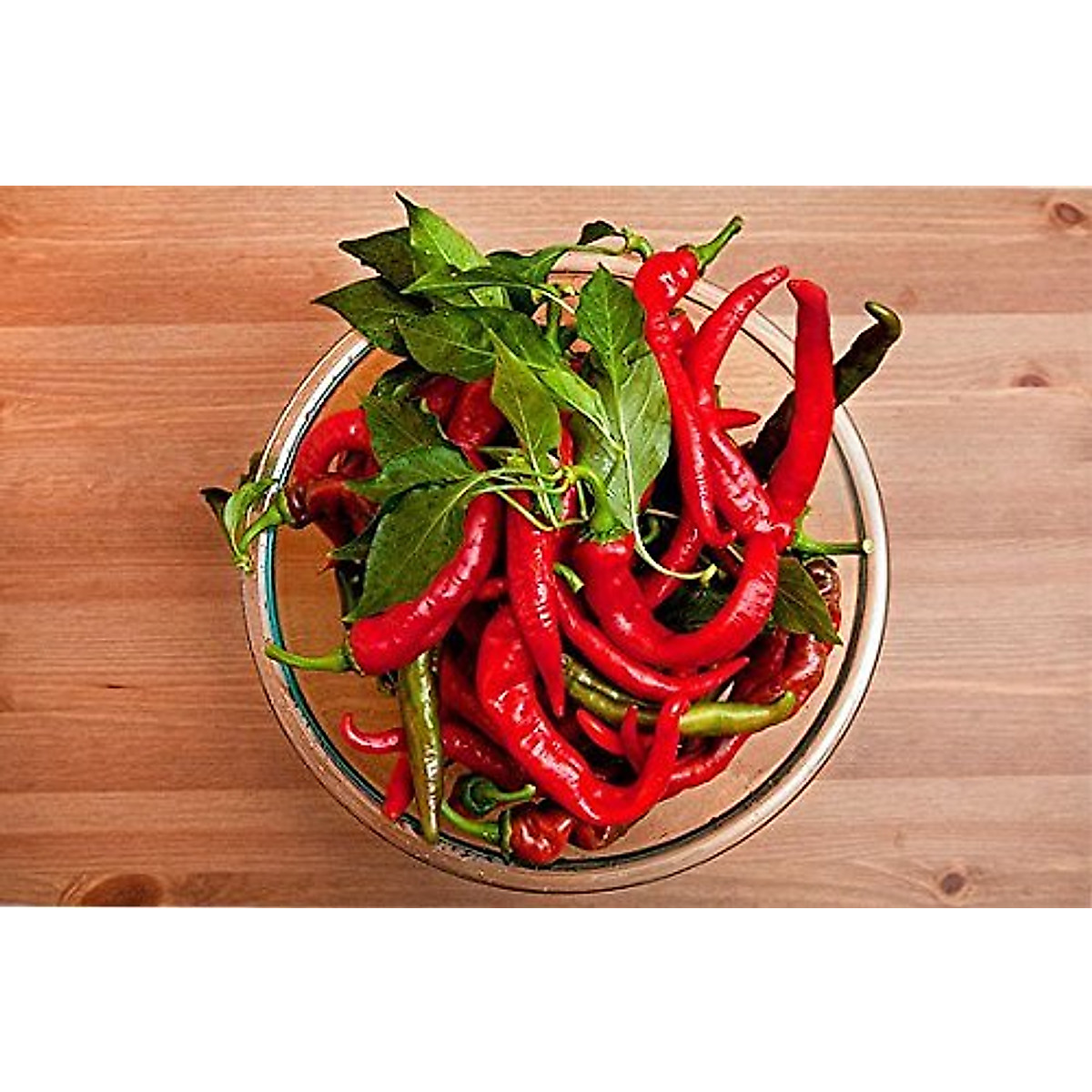 30+ Cow Horn Hot Pepper Seeds Heirloom Non-GMO Spicy, 10" Long, Productive! from USA