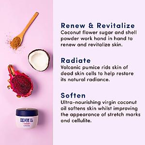 Coco and Eve Glow Figure Bali Buffing Sugar - Exfoliating Body Scrub for Women | Coconut Sugar Scrub (8.5 oz)