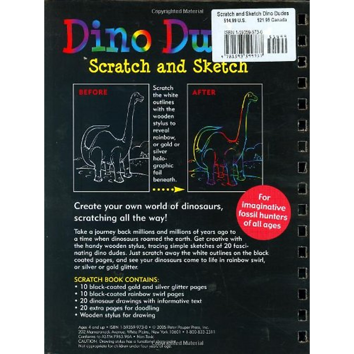 Scratch & Sketch Dino Dudes