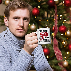 50th Birthday Mug, 1974 Vintage Coffee Cup for Women, Men, Her, Him, Best Fabulous Gift Idea for Wife, Husband, Mom, Dad, Sister, Friend Turning Fifty, Funny Gag Present, Happy 50 Year Old Celebration
