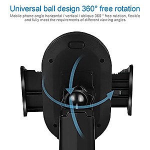 Phone Mount for Car, 360°Rotatable Car Phone Holder for Dashboard Windshield Air Vent, Compatible with iPhone 12/11/Pro, Samsung and More, Universal Cell Phone Holder with Clip and Suction Cup