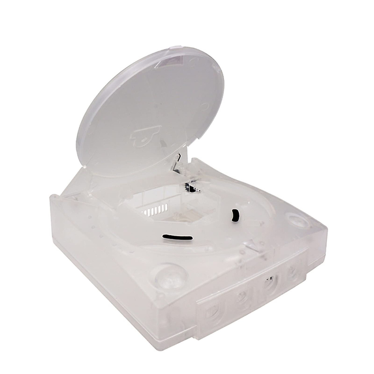 Kingjinglo Plastic Housing Shell Replacement Translucent Case for SEGA Dreamcast DC Console Game Console Box for SEGA Dreamcast DC, Black