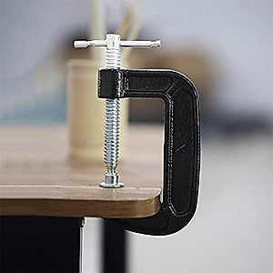 4 Inch C-Clamp Set, Heavy Duty Steel C Clamp Industrial Strength C Clamps for Woodworking, Welding, and Building(2PCs)