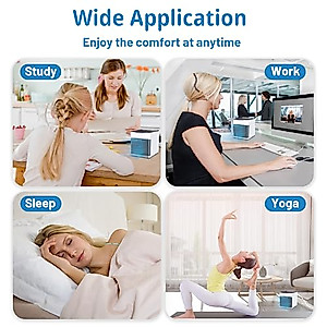 Portable Air Conditioner, Evaporative Air Cooler in 3 Speed, USB Air Personal Conditioner with LED Light for Home Office Bedroom（zQ06）