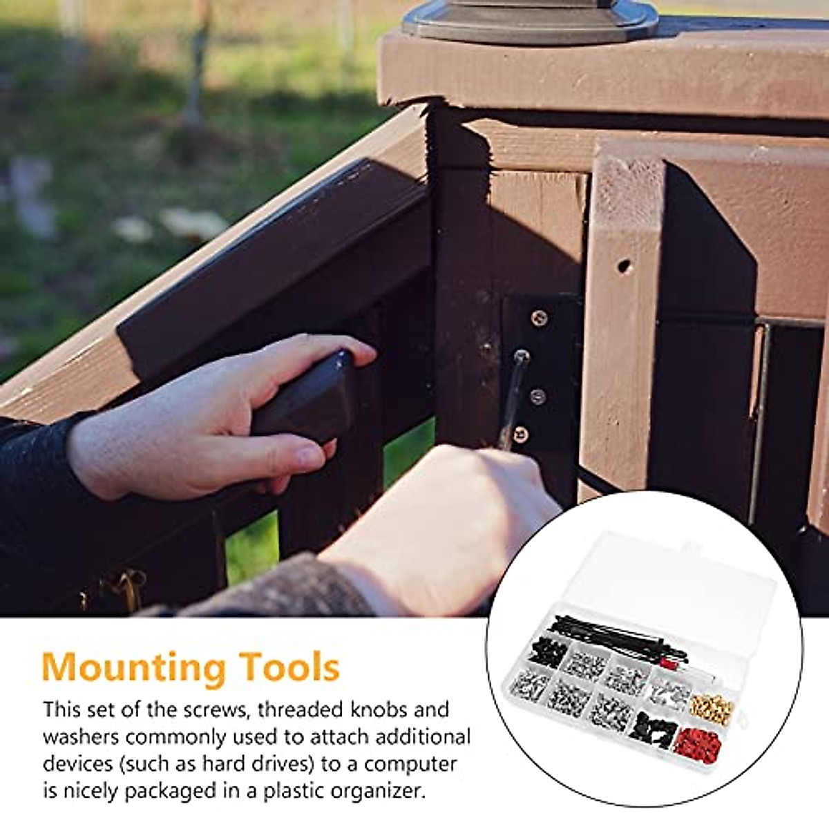 DOITOOL Laptop Accessories PC Accessories Computer Standoffs Screws Assortment Kit with Screwdriver Brush and Tie for Hard Drive Computer Case Motherboard Fan Electronic Case Pc Accessories