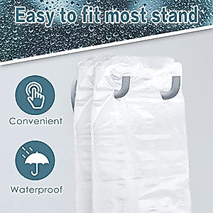500 Pcs Clear Disposable Wet Umbrella Bags Umbrella Rain Bags Heavy Duty Umbrella Sleeve Big Covers for Wet Umbrellas Keep Church Lobby Floors Dry