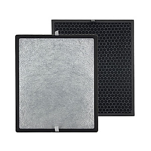 PUREBURG LV-PUR131 True HEPA Replacement Filter Set Compatible with Levoit LV-PUR131 LV-PUR131S Air Purifiers Part LV-PUR131-RF, H13 4-Stage Filtration Activated Carbon Air Clean Dust VOCs,1+1