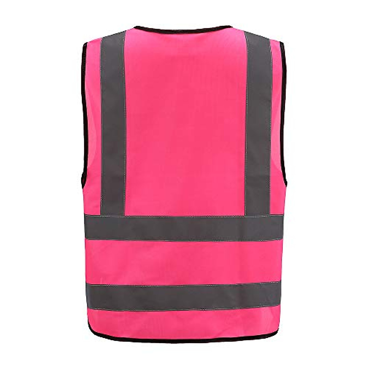 AYKRM 12 colour High visibility viz vest hi vis viz reflective safety vests for men (XS-8XL) (X-Large, Pink)