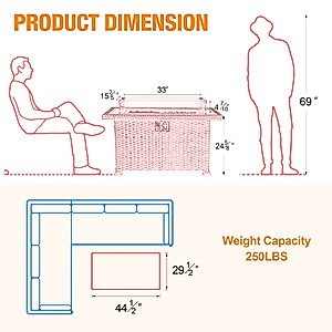 Vicluke Aluminum Fire Pit Table, Propane Fire Pit Table for Outside, 44in 50,000 BTU Auto-Ignition Gas Fire Table w/CSA Certification, Hand-Painted Table Top, Wind Guard, Cover, Glass Beads (Brown)