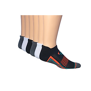 RONNOX Men's 12-Pairs Low Cut Running & Athletic Performance Socks Large/X-Large MRLT01-AB-XL