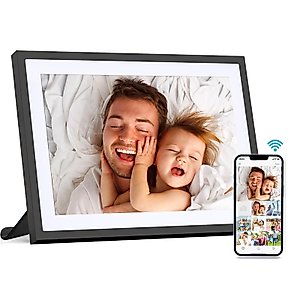 Apofial 16G Digital Picture Frame 10.1 Inch WiFi Digital Photo Frame,1280 * 800 HD IPS Touch Screen Smart Cloud Photo Frame, to Share Photos Or Videos Remotely Via APP Email