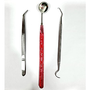 Pmt Set (Mirror With Handle, Tweezer, Probe Double Ended)-Diagnostic Kit
