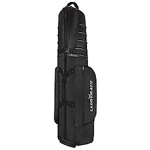 Caddymatic Hard Top Shell Padded Travel Cover with Wheels, Black