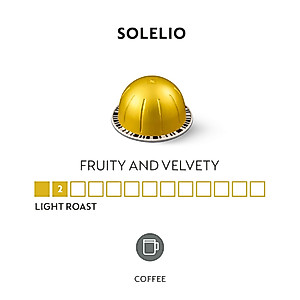 Nespresso Capsules VertuoLine, Solelio, Mild Roast Coffee, 30 Count Coffee Pods, 7.77 Ounce (VERTUOLINE ONLY)
