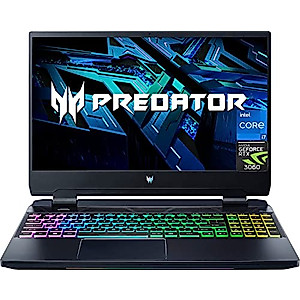 acer Predator Helios Gaming Laptop 2023 Newest, 15.6" FHD 165Hz Display, Intel Core i7-12700H, 64GB DDR5 RAM, 1TB SSD, NVIDIA GeForce RTX 3060 Graphics, Bluetooth, Wifi6, Windows 11 Home, Black