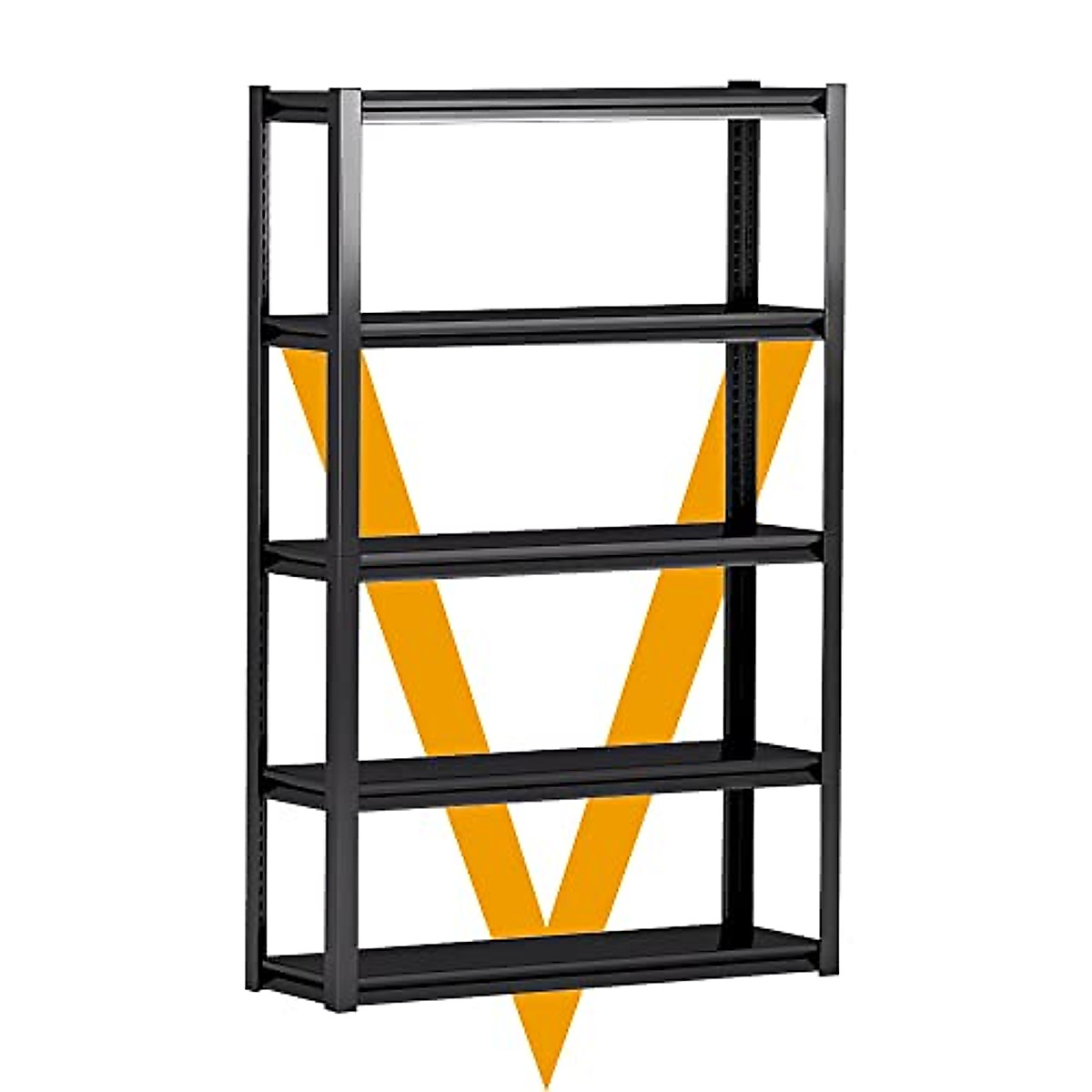 5 Tier Garage Shelving, Storage Shelves Heavy Duty Shelving, Adjustable Metal Shelf Rack and Shelf Units, Garage Shelving Heavy Duty Warehouse Industrial Shelving, 31.5" W X 15.7" D X 63" H