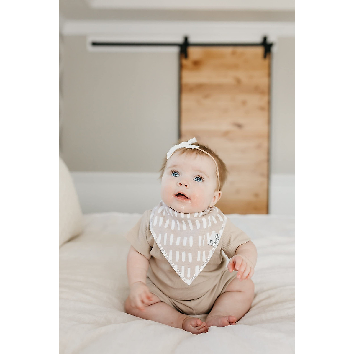 Copper Pearl Baby Bandana Bibs - 4 Pack Soft Cotton Baby Bibs for Drooling and Teething, Absorbent Drool Bibs for Baby Girl and Boy, Adjustable to Fit Newborns to Toddlers, Tons of Styles (Bliss)