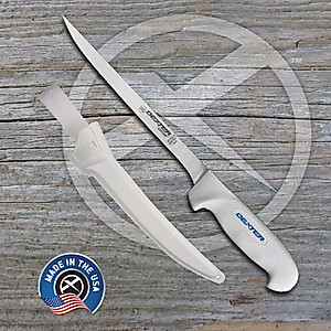 Dexter Outdoors SOFGRIP Flexible Fillet Knives with Sheath,Grey/Silver